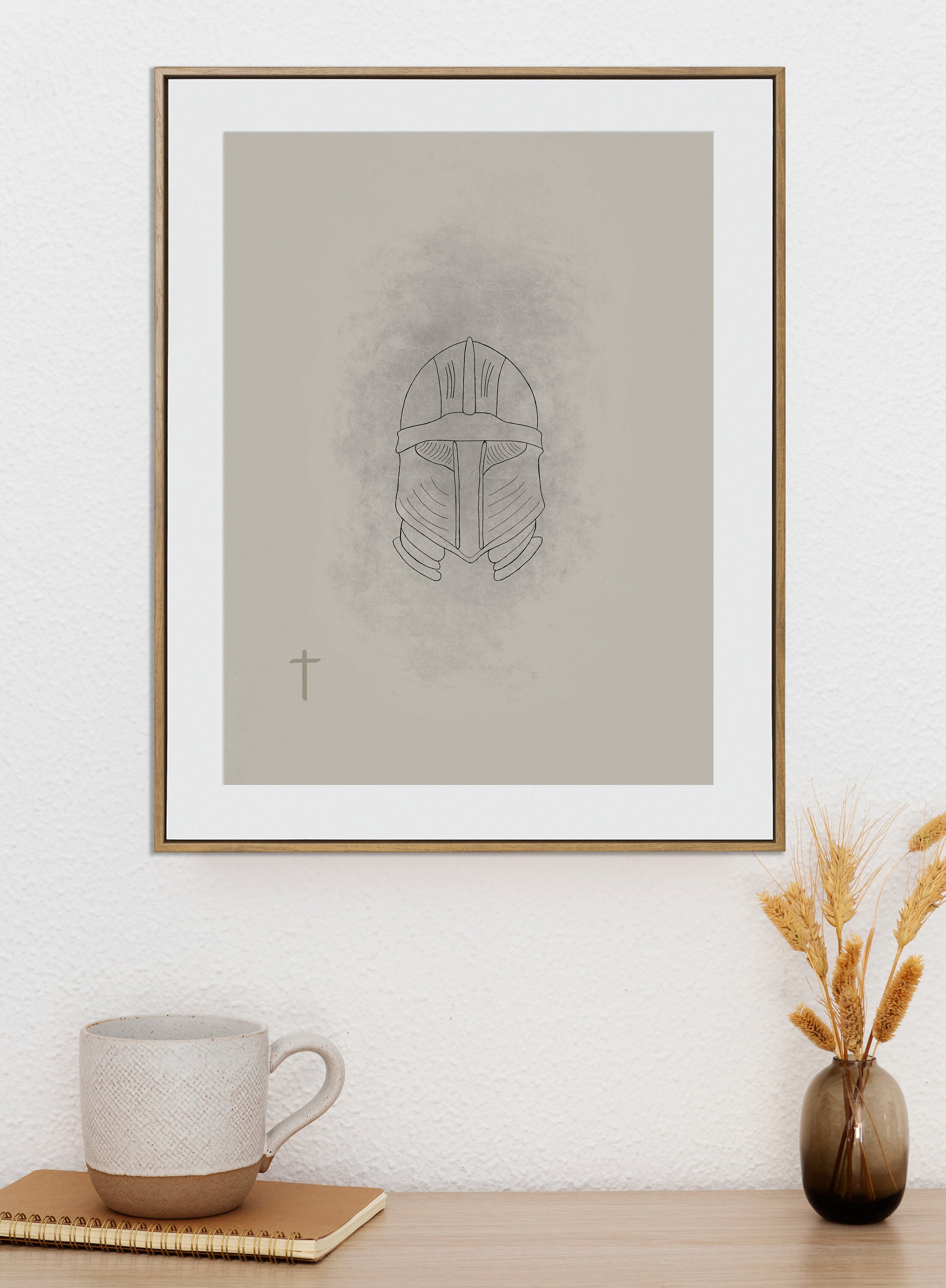 Helmet of Salvation, Armor of God, Ephesians 6:10, Hand-drawn ...