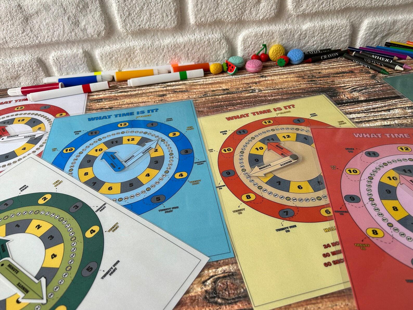 Learn the Time, Clock Educational Poster, What Time is It? Telling Time ...