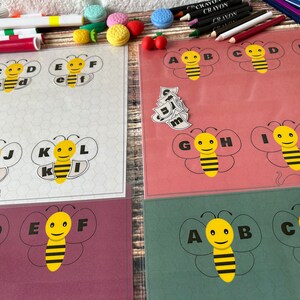 Letter Matching Printable, Busy Book, Learn Alphabet, Upper and Lower ...