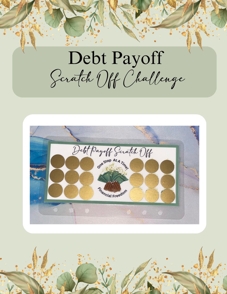 Debt Savings Challenge, Debt Payoff Challenge, Scratch off Challenge ...