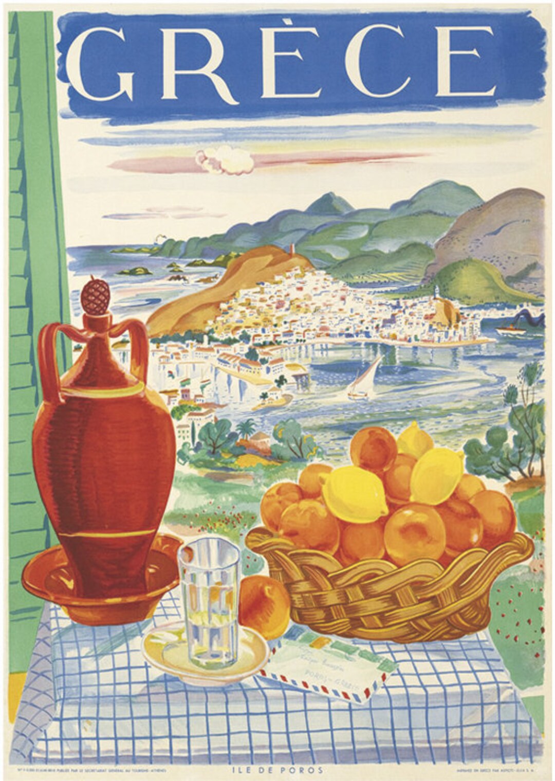 Vintage Poster Advertisements of Yesteryear Tourism World Greece Wall ...
