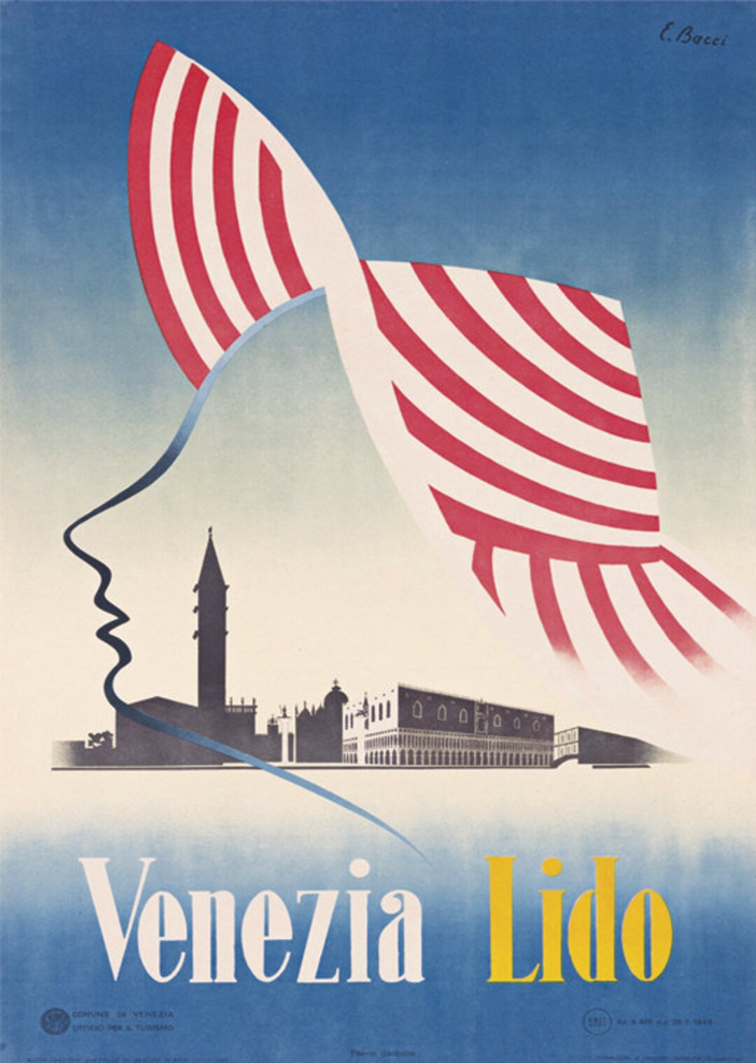 Vintage Poster Advertisements of Yesteryear Tourism World Venezia Lido ...