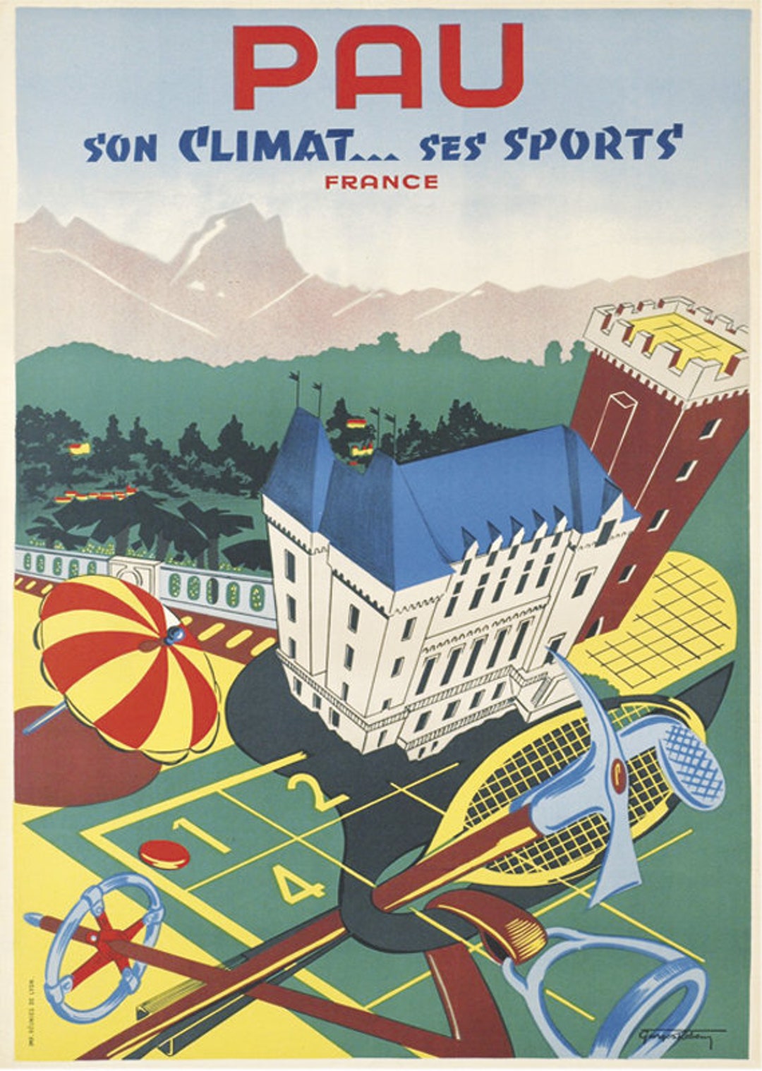 Vintage Poster Advertisements of Yesteryear Tourism Cities of France ...