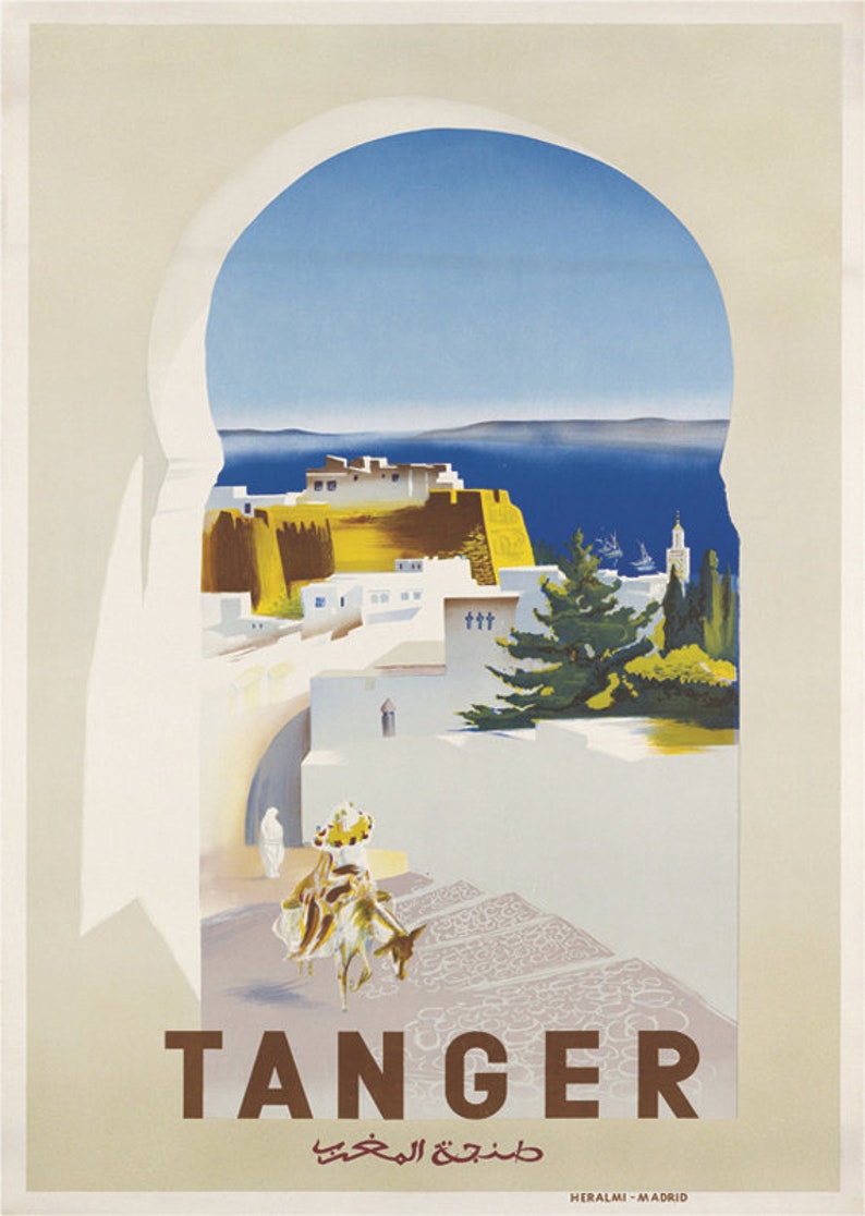 Vintage Poster Advertisements of Yesteryear Tourism World Tangier ...