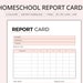 Printable Homeschool Report Card Template: A4 A5 Letter Sizes (digital ...