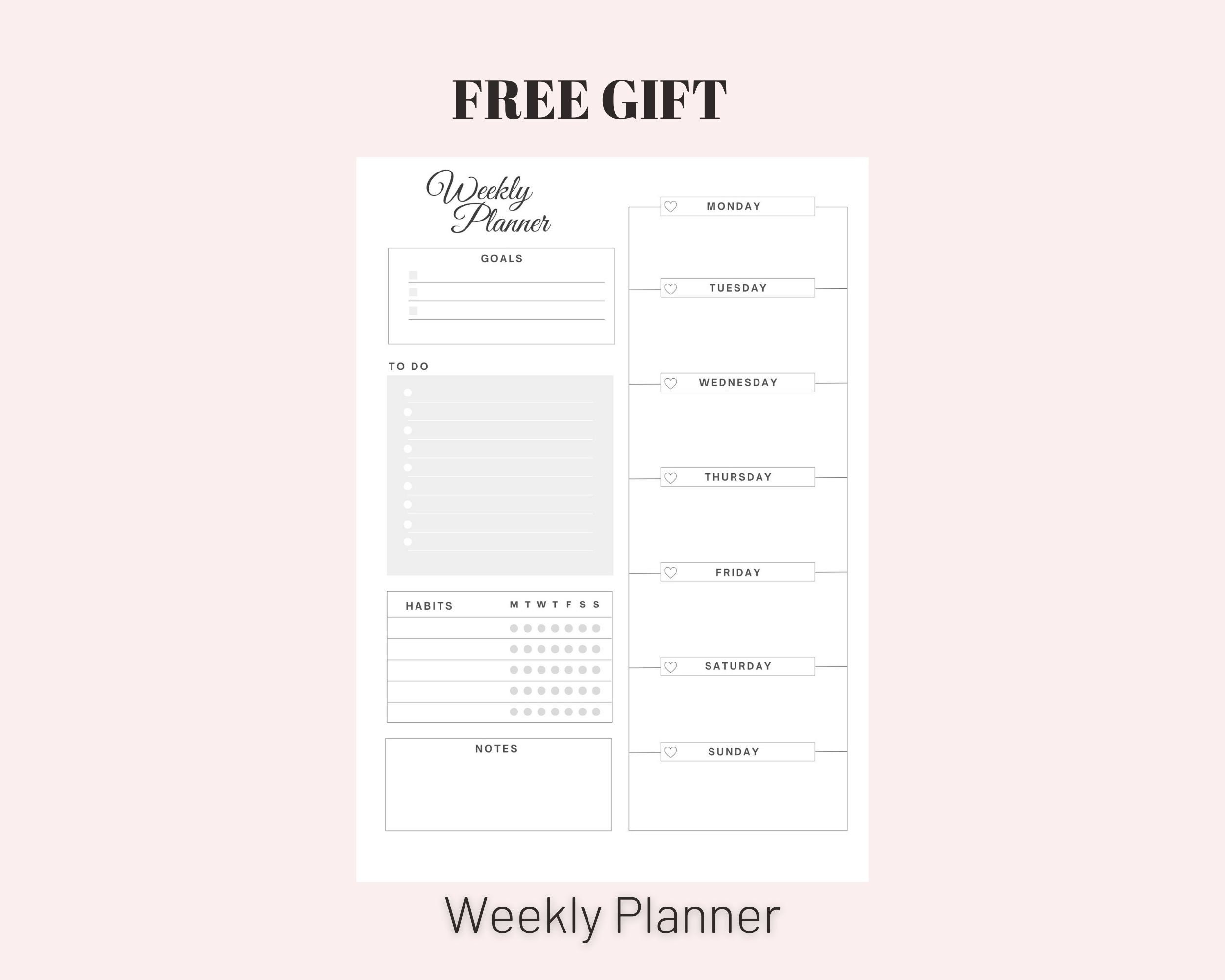 Homeschool Checklist Printable: Daily & Weekly Tasks (digital Download ...