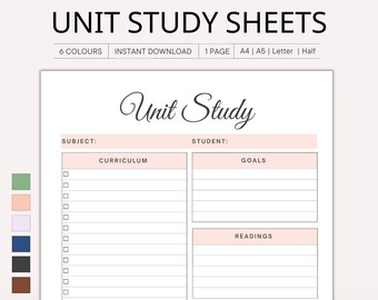 Teacher Study Planner - Etsy
