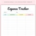Expense Tracker, Printable Expense Log, Digital, Expense Sheet, Monthly ...