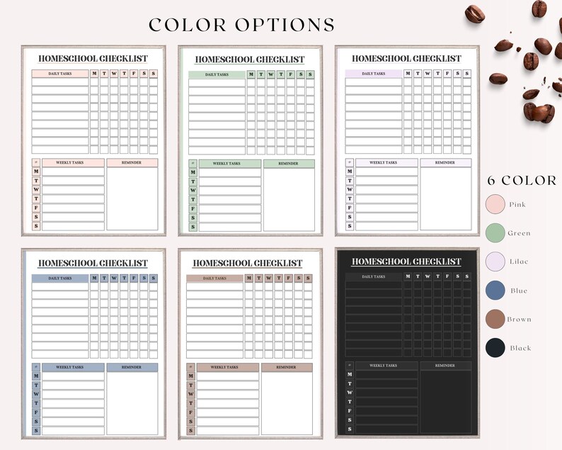 Homeschool Checklist Printable Daily Checklist for Homeschool - Etsy