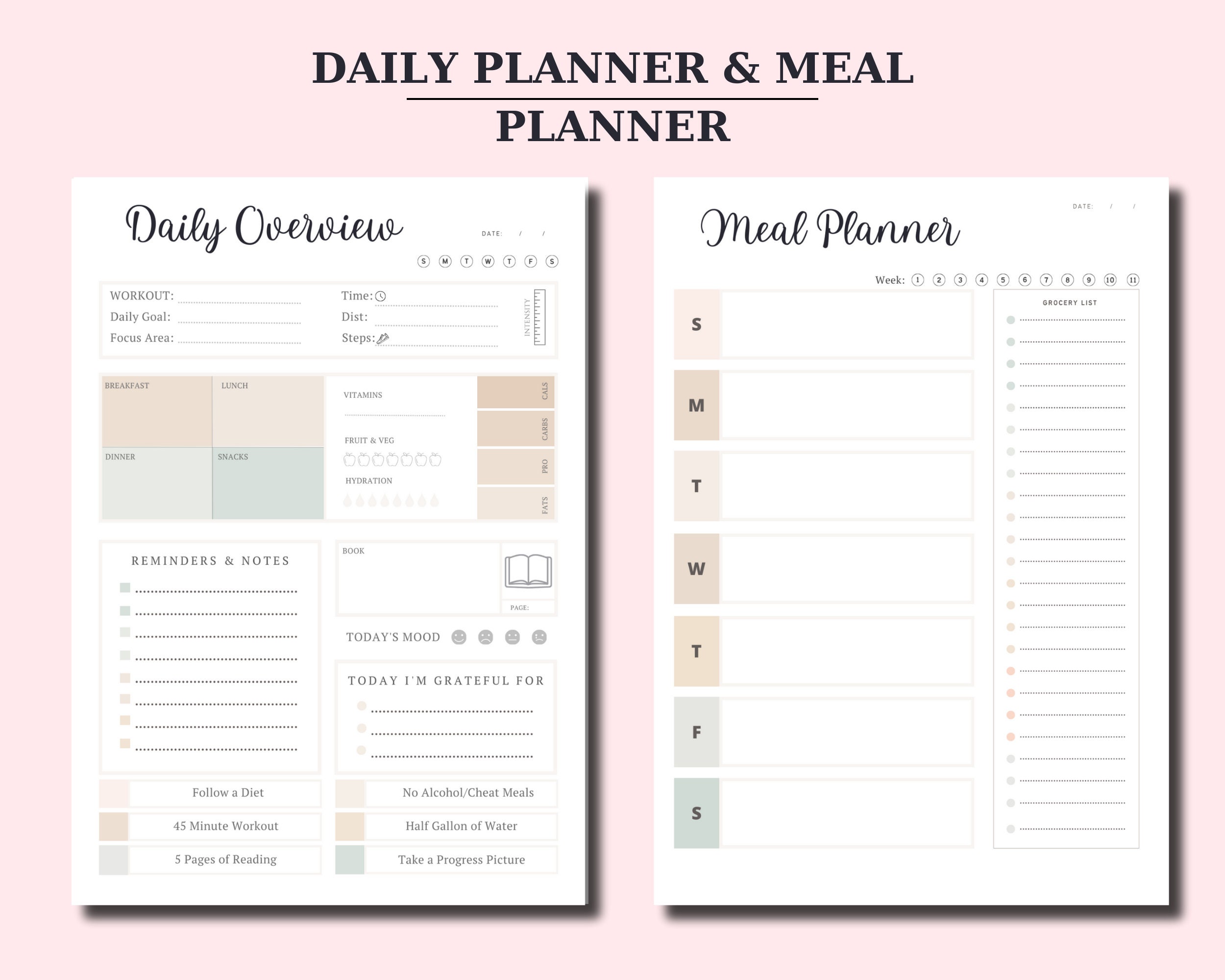 75 Day Challenge Tracker, Daily 75 Day Challenge Journal, 75 Day ...