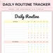 Daily Routine, Printable, Daily Checklist, Morning Routine, Habit ...