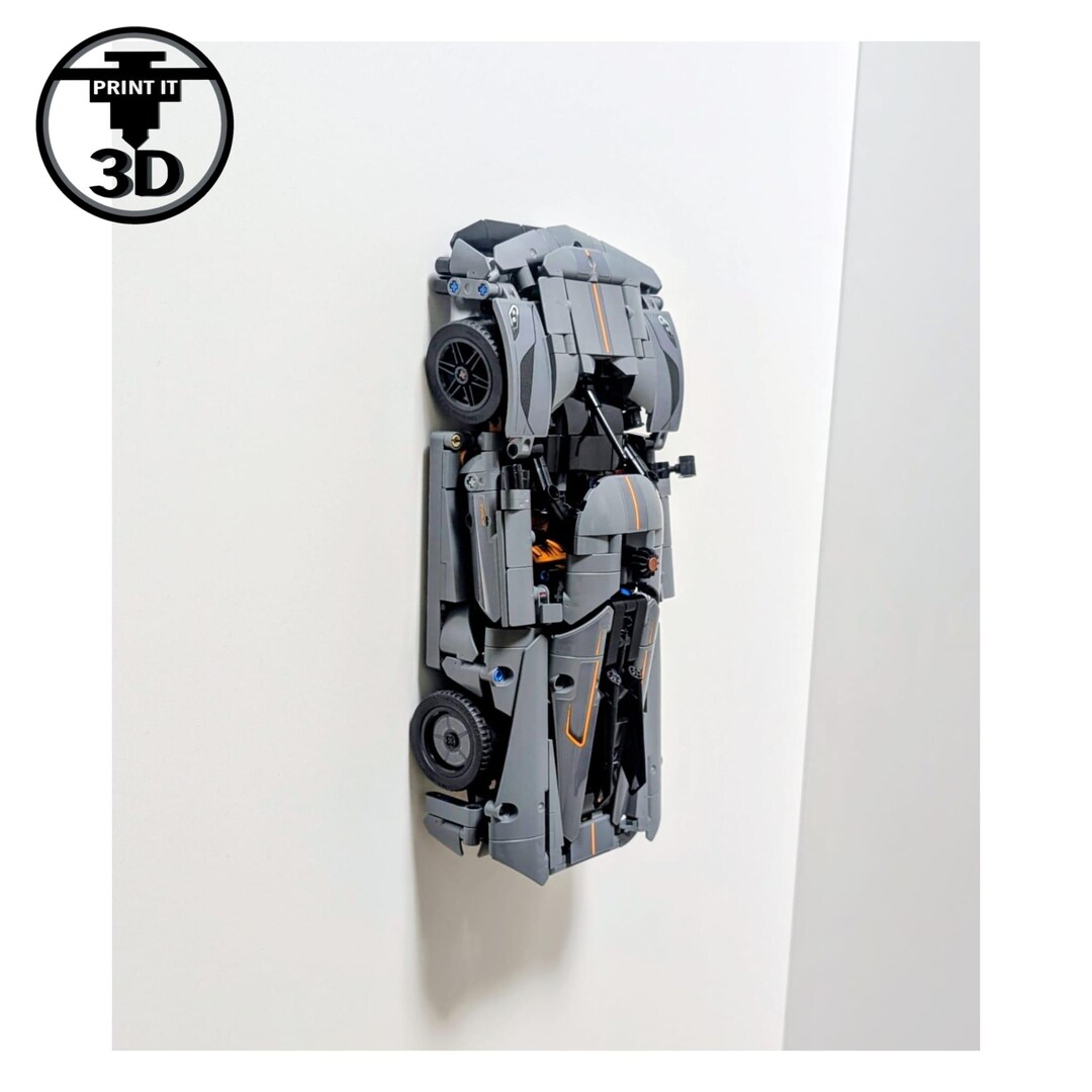 Vertical Wall Mount Brackets for Lego Technic 42173 & 42184 Koenigsegg ...