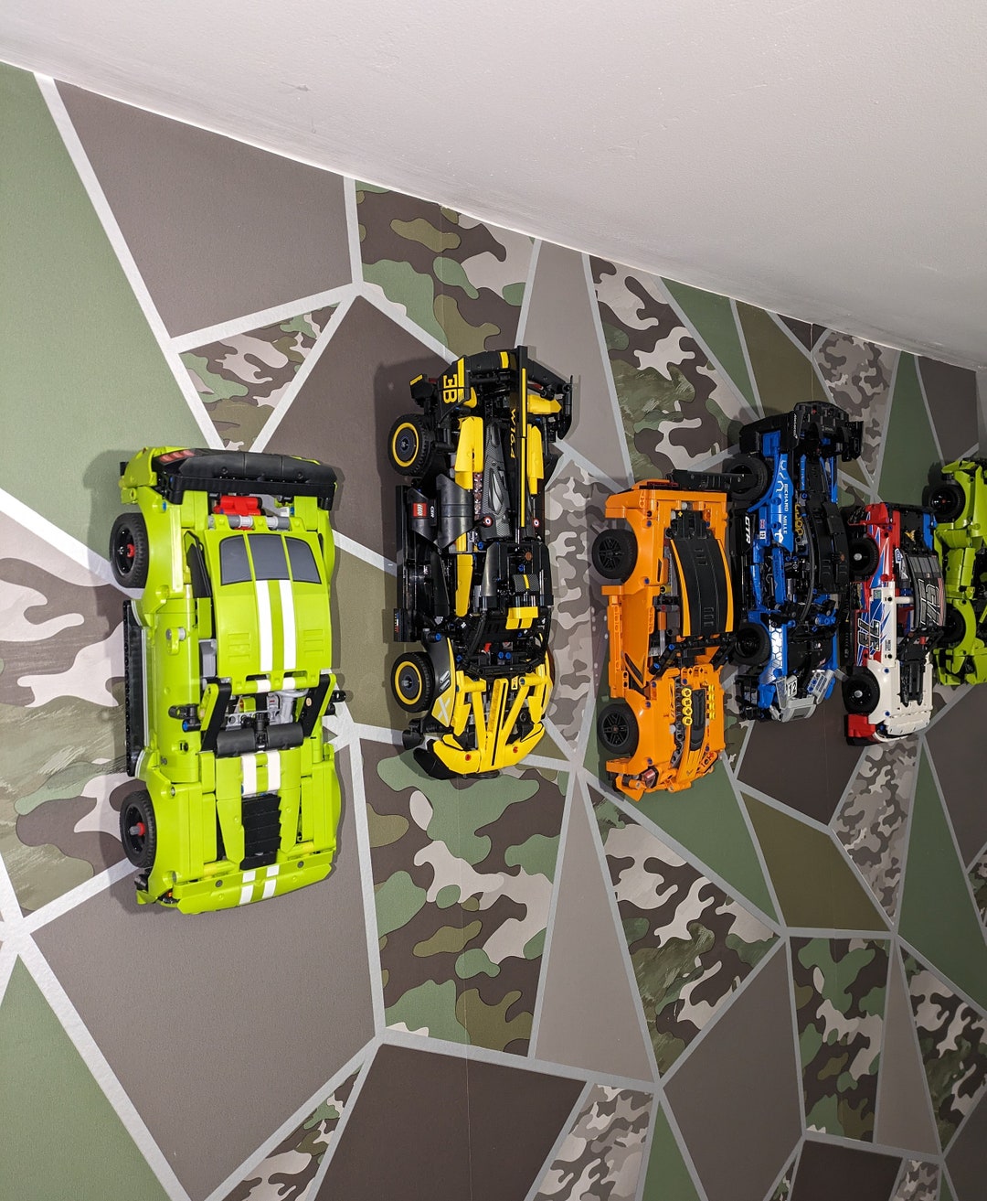 Vertical Wall Mount Brackets for Lego 42138 Technic Ford Mustang Shelby ...