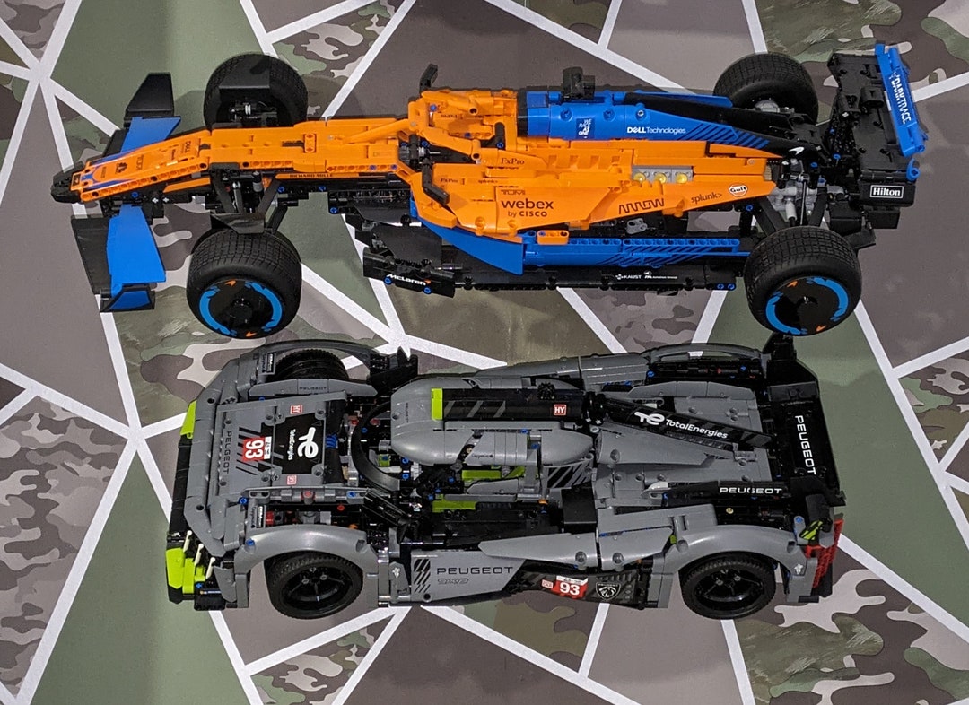 Angled Wall Mount Brackets for LEGO Technic 42156 Peugeot 9x8 24H Le ...