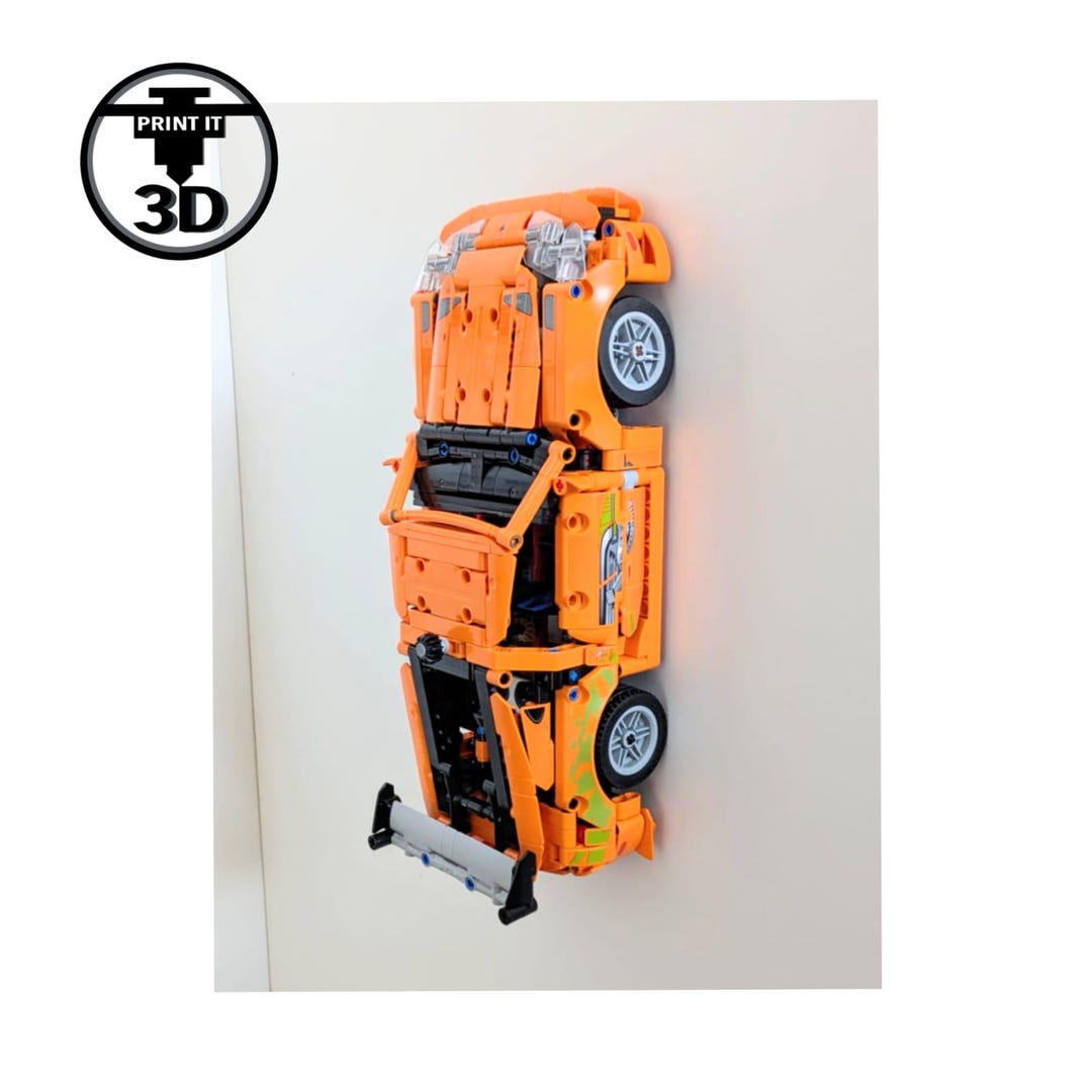 Vertical Wall Mount Brackets for Lego Technic 42204 Fast and Furious ...