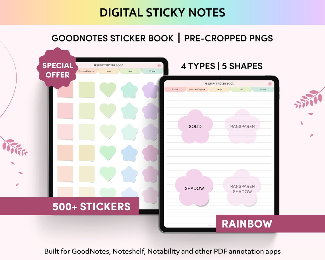 Digital Stickers, Digital Sticky Notes, Goodnotes Stickers, Digital ...