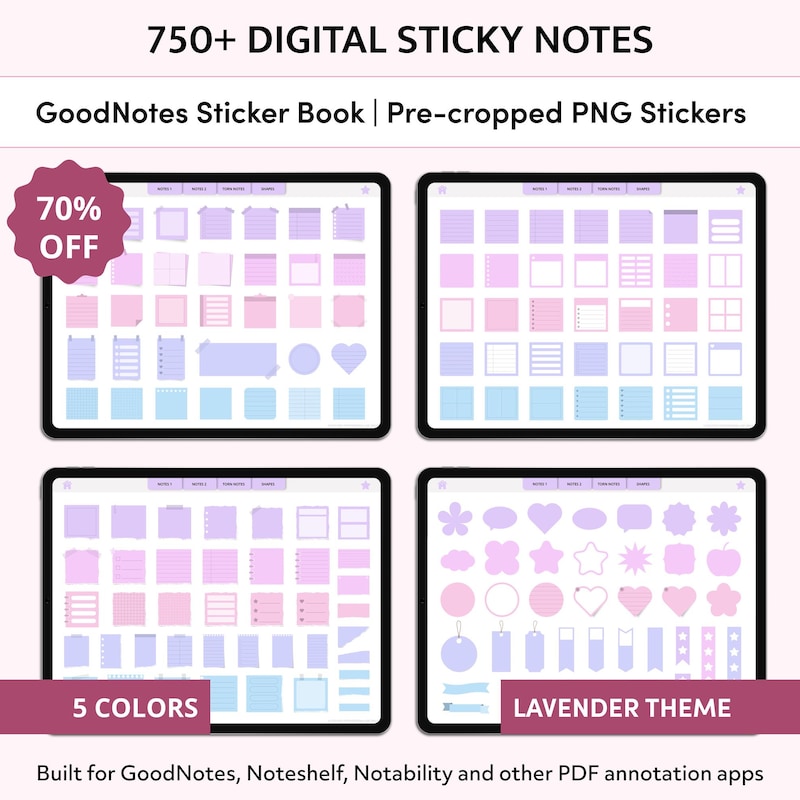 Cute Sticky Notes - Etsy