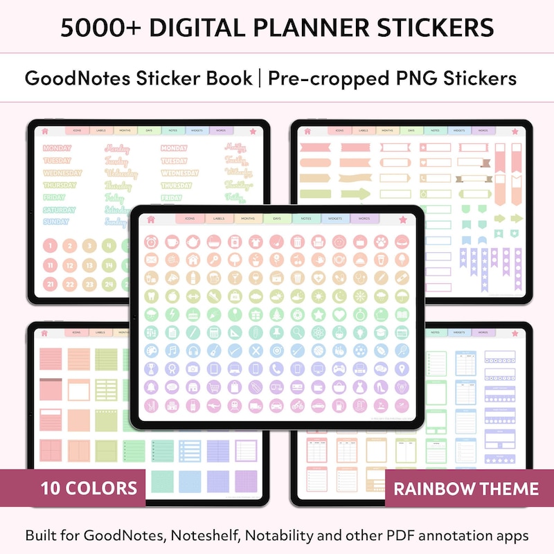 Pastel Calender Planner - Etsy