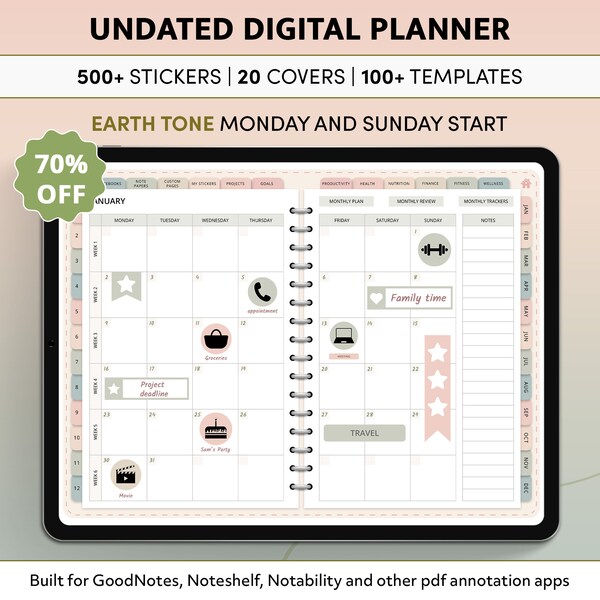 Goodnotes Planner - Etsy