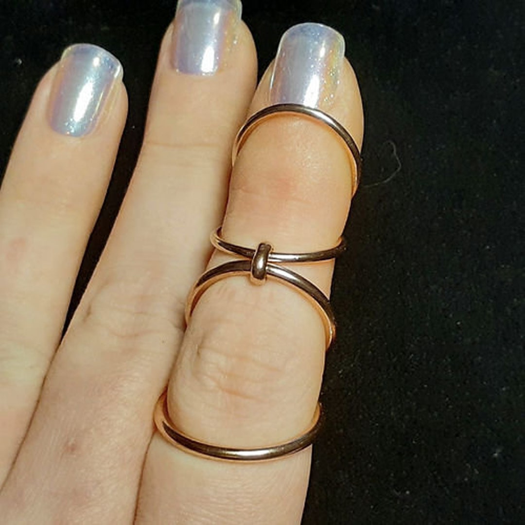 Sterling Silver Arthritis Finger Splint Ring-trigger Splint Finger Ring ...