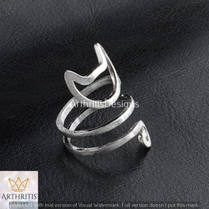 Thumb Splint Arthritis Sterling Silver and Brass Ring,ip Joint,dip ...