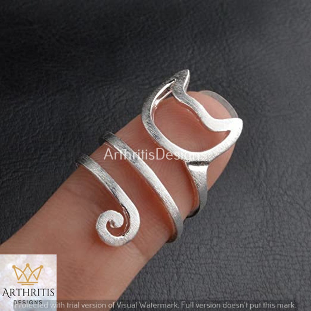 Thumb Splint Arthritis Sterling Silver and Brass Ring,ip Joint,dip ...