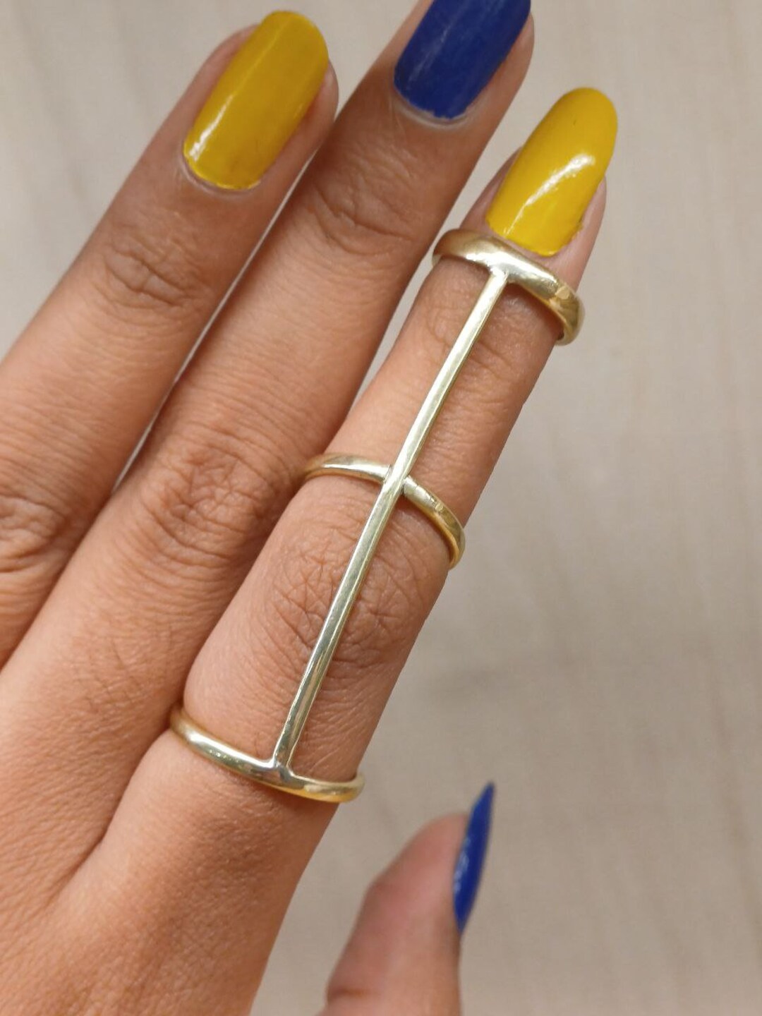 Arthritis Finger Splint Adjustable Sterling Silver 925 or Yellow Bronze ...