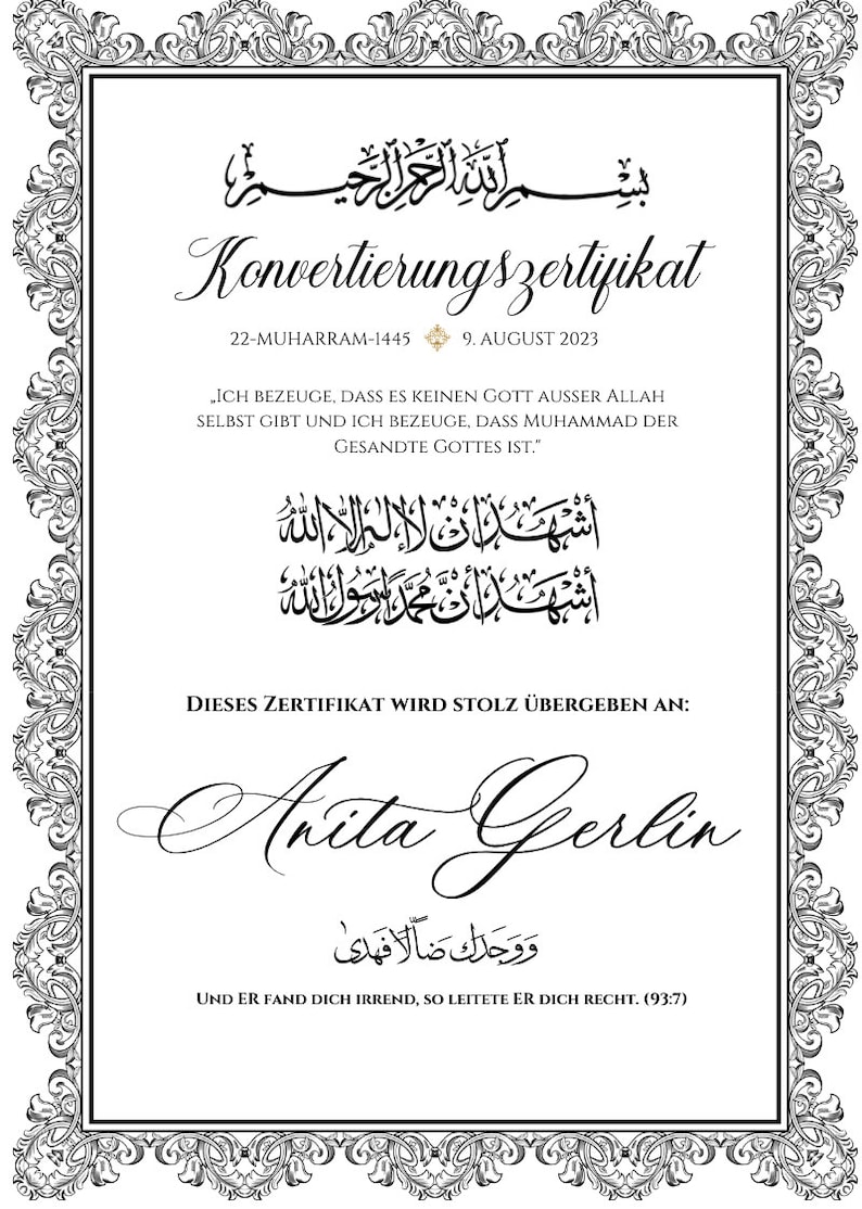 Conversion Certificate, Convert, Conversion Certificate, Conversion ...