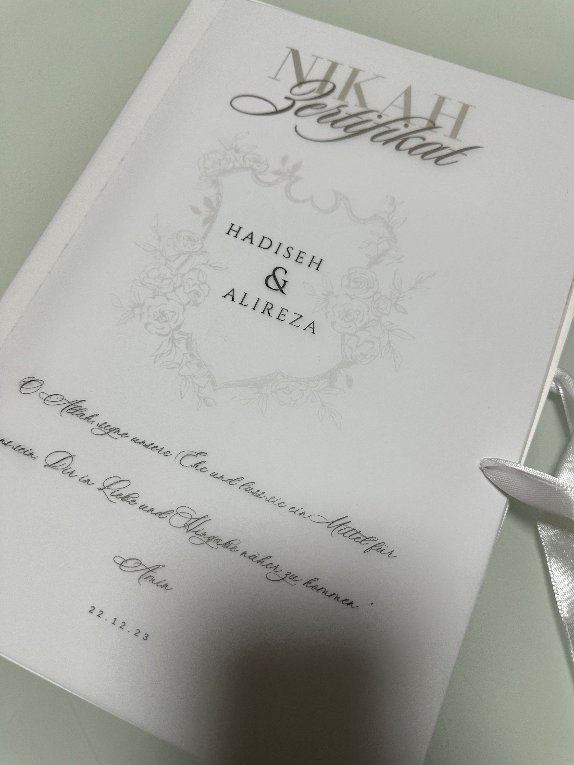 Nikah Folder, Nikah Folder, Nikah Cover, Handmade for A4 Certificates ...