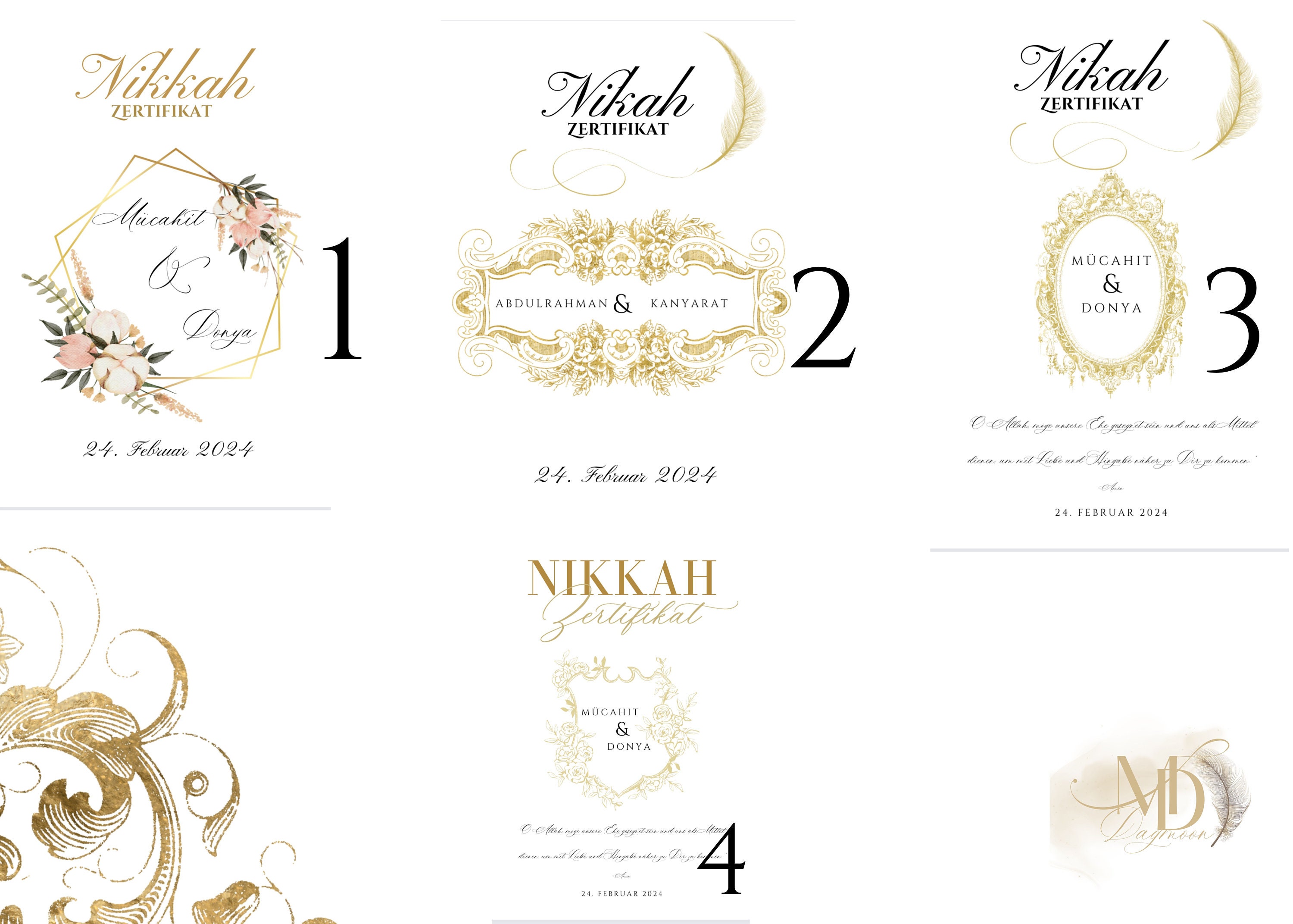 Nikah Folder, Nikah Folder, Nikah Cover, Handmade for A4 Certificates ...