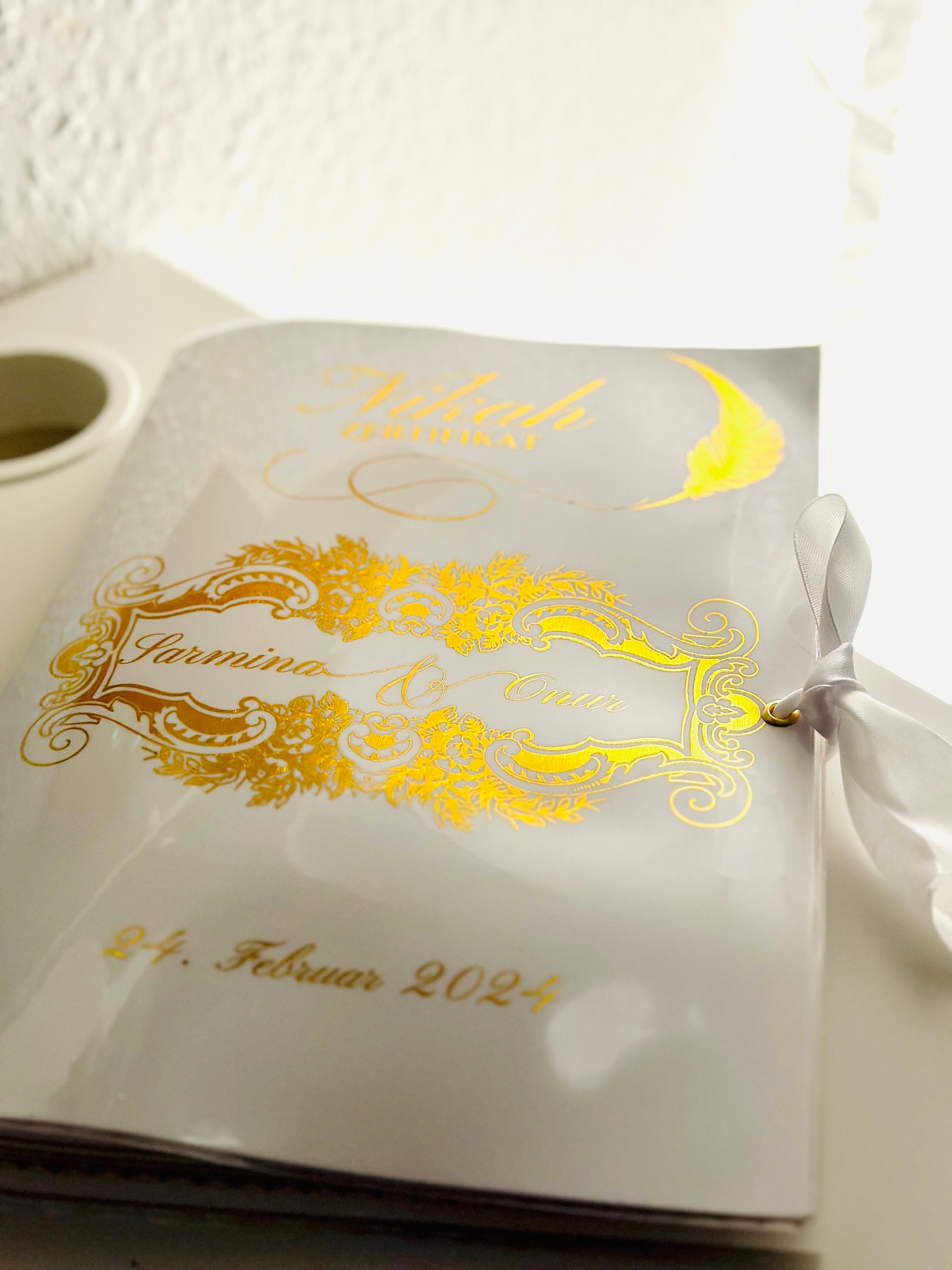 Nikah Folder, Nikah Folder, Nikah Cover, Handmade for A4 Certificates ...