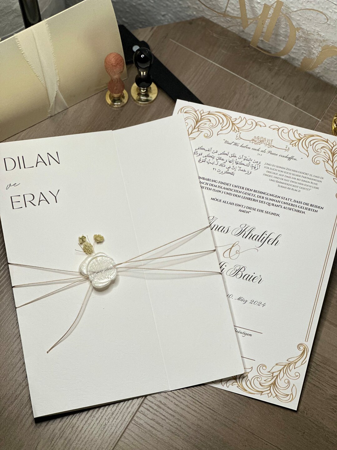 Nikah Folder, Nikah Folder, Nikah Cover, Handmade for A4 Certificates ...