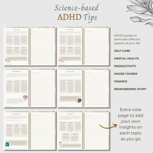 ADHD Digital Planner for Adults, Undated Adhd Monthly Weekly & Daily ...