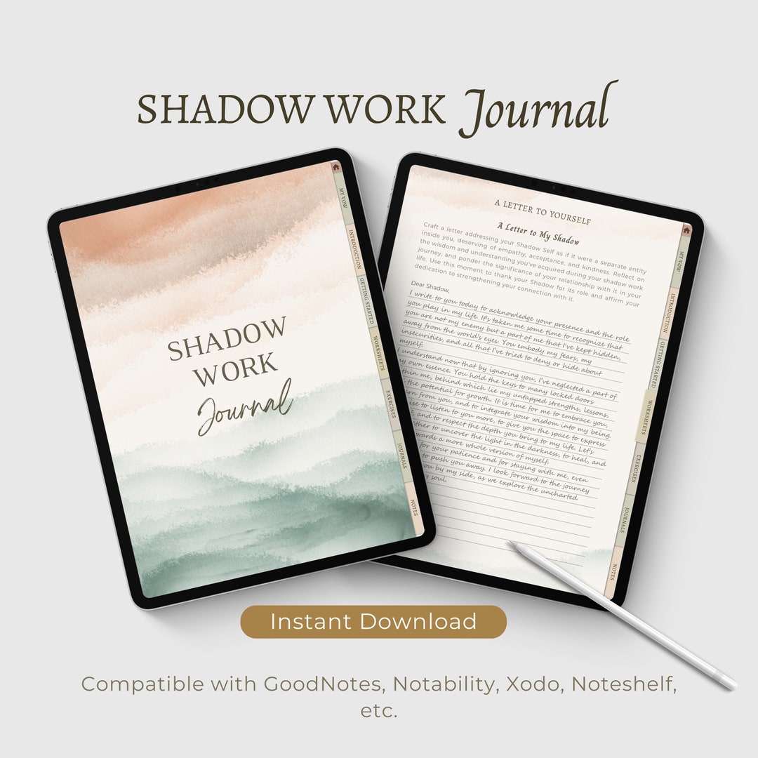 Shadow Work Journal Digital, Guided Journal Prompts, Mental Health ...