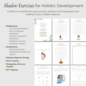 Shadow Work Journal Printable Templates, Guided Journal Prompts, Mental ...