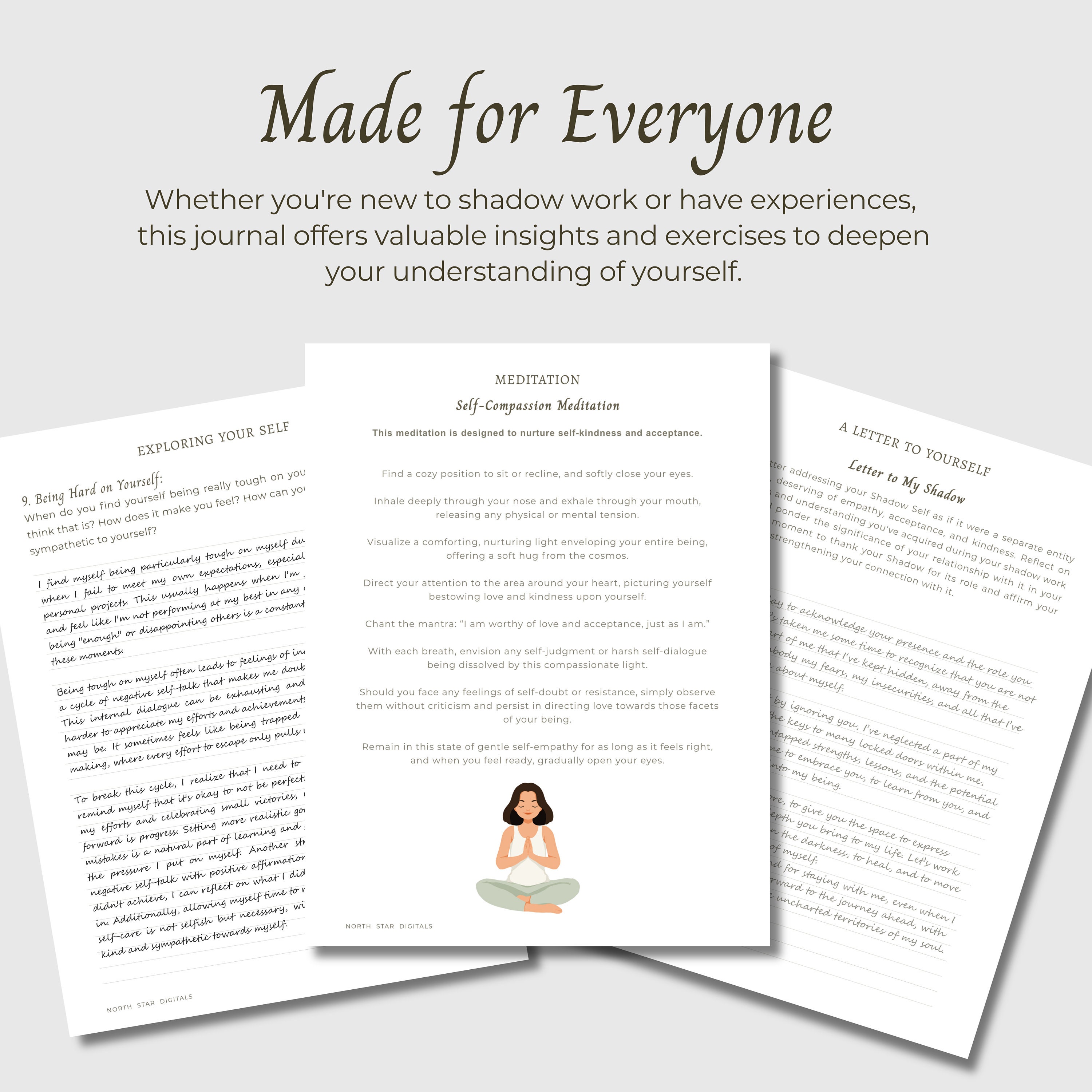 Shadow Work Journal Printable Templates, Guided Journal Prompts, Mental ...