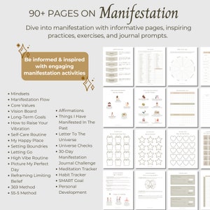 Law of Attraction Manifestation Journal: Guided Planner (printable) - Etsy