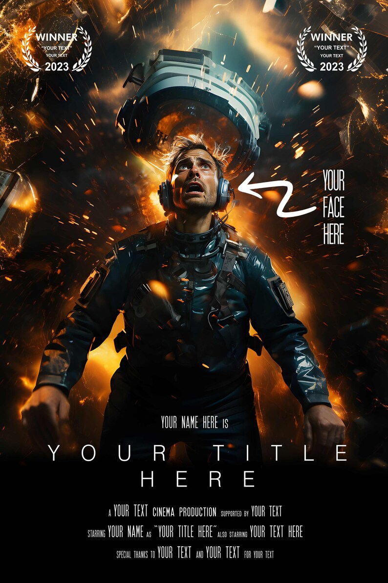 Custom Sci-fi Movie Poster Premium Framed Art or Digital - Etsy