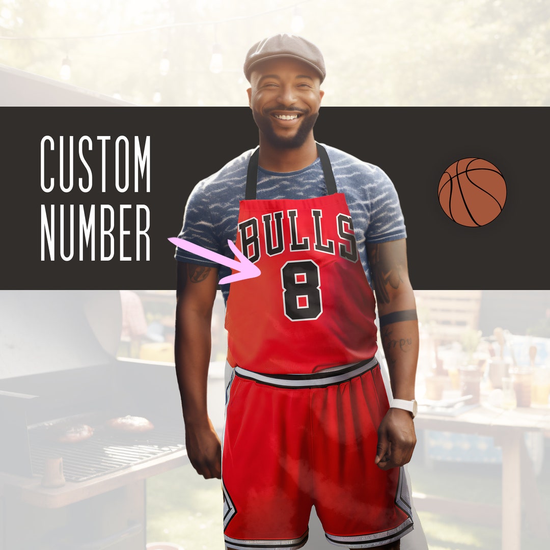 Chicago Bulls BBQ Apron: Personalized Jersey Number, NBA Gift - Etsy