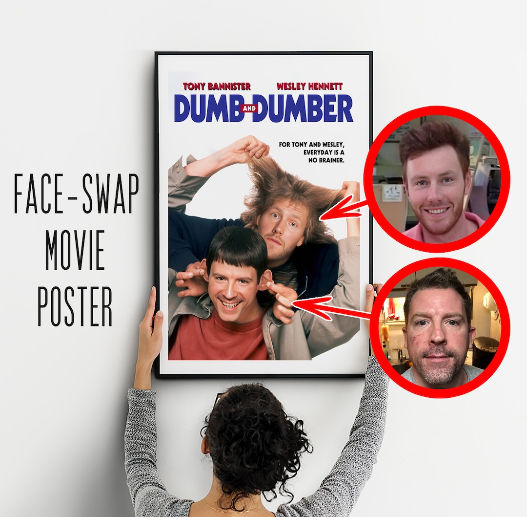 Dumb and Dumber Premium Gesicht tauschen Poster zum Film A.I. Action ...