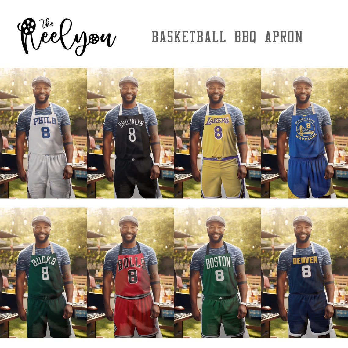 Milwaukee Bucks BBQ Apron, Personalized Jersey Number, NBA Gift - Etsy