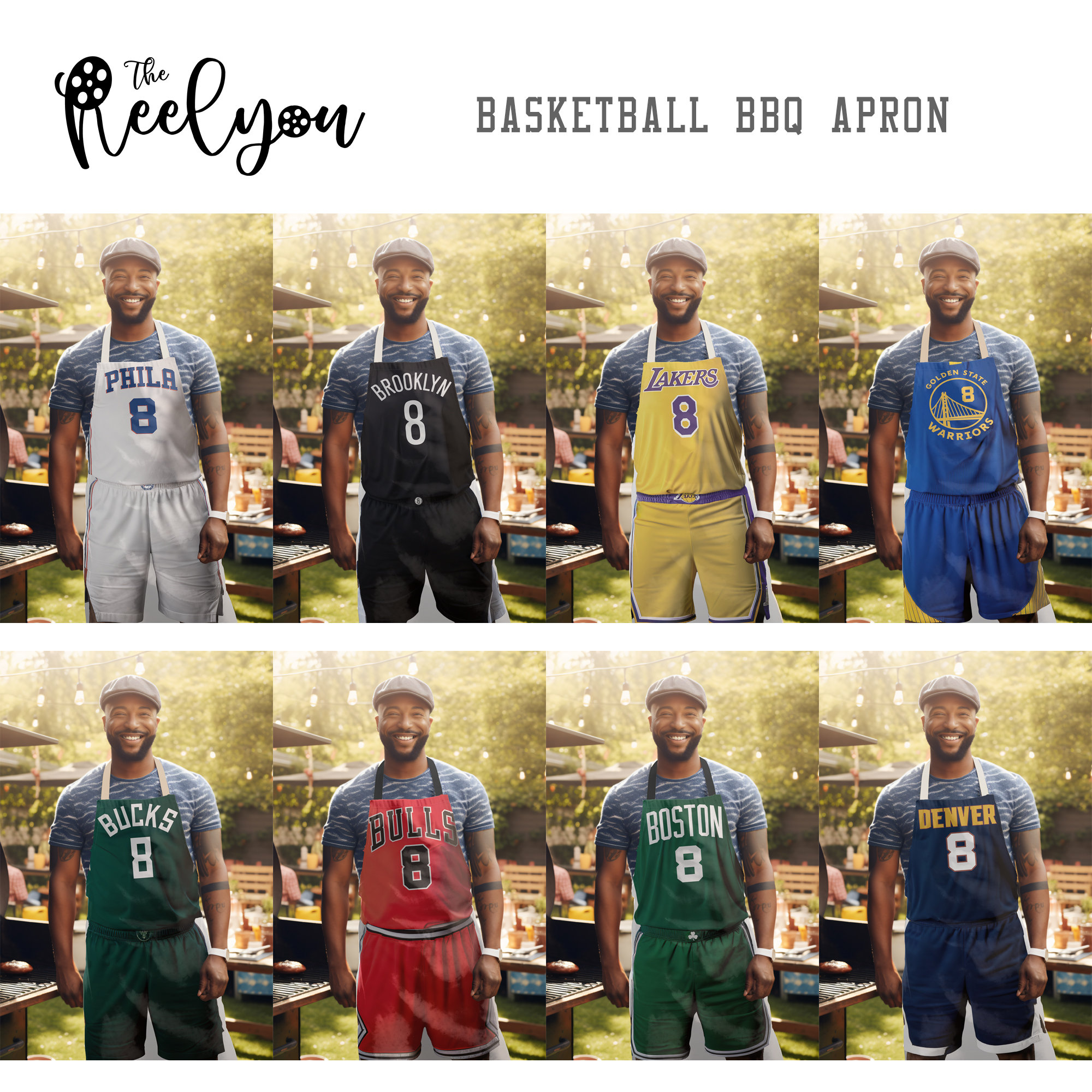 Milwaukee Bucks BBQ Apron, Personalized Jersey Number, NBA Gift - Etsy