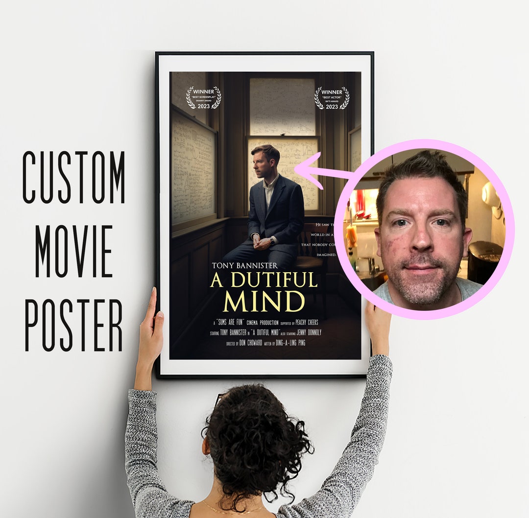 Custom Dramatic Movie Poster Premium Framed Art or Digital Download ...