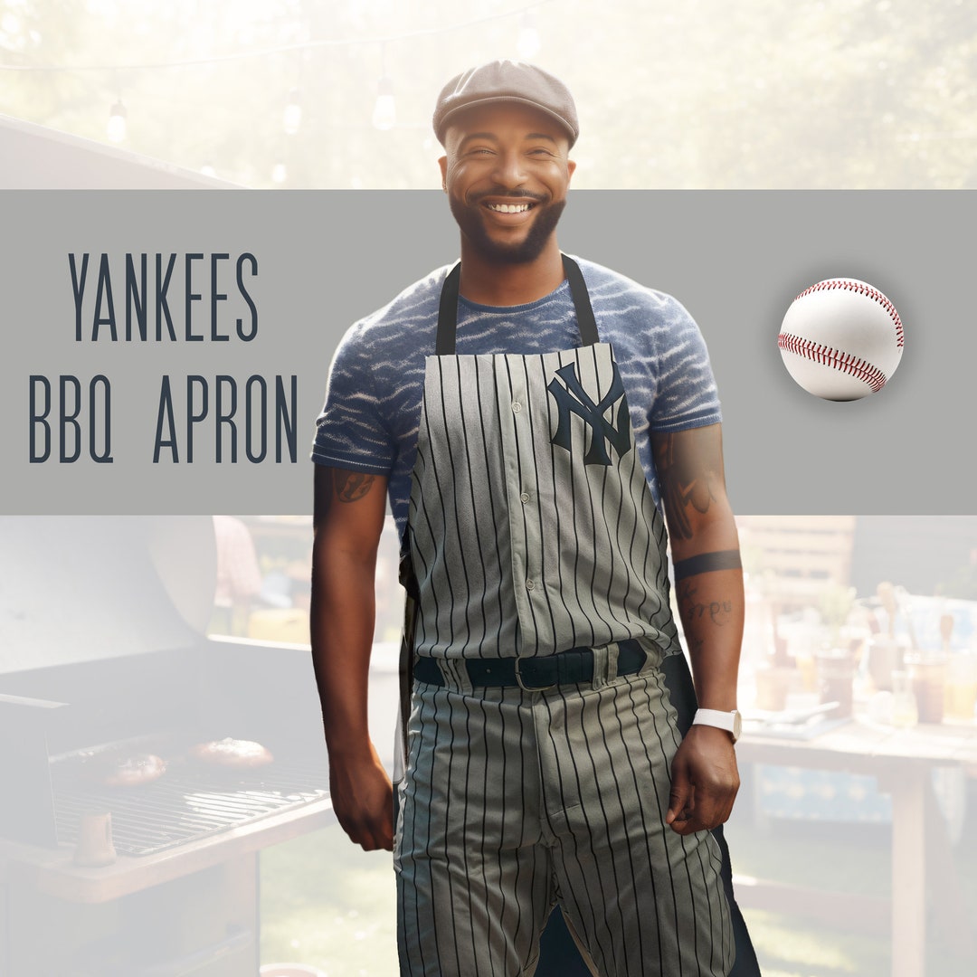 NY Yankees BBQ Apron: Baseball Team Spirit, Gift for Him/her - Etsy