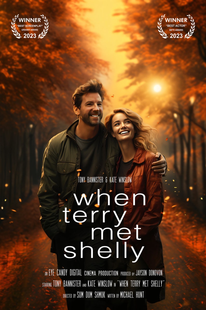 Custom Romantic Movie Poster Digital Download Custom Face - Etsy