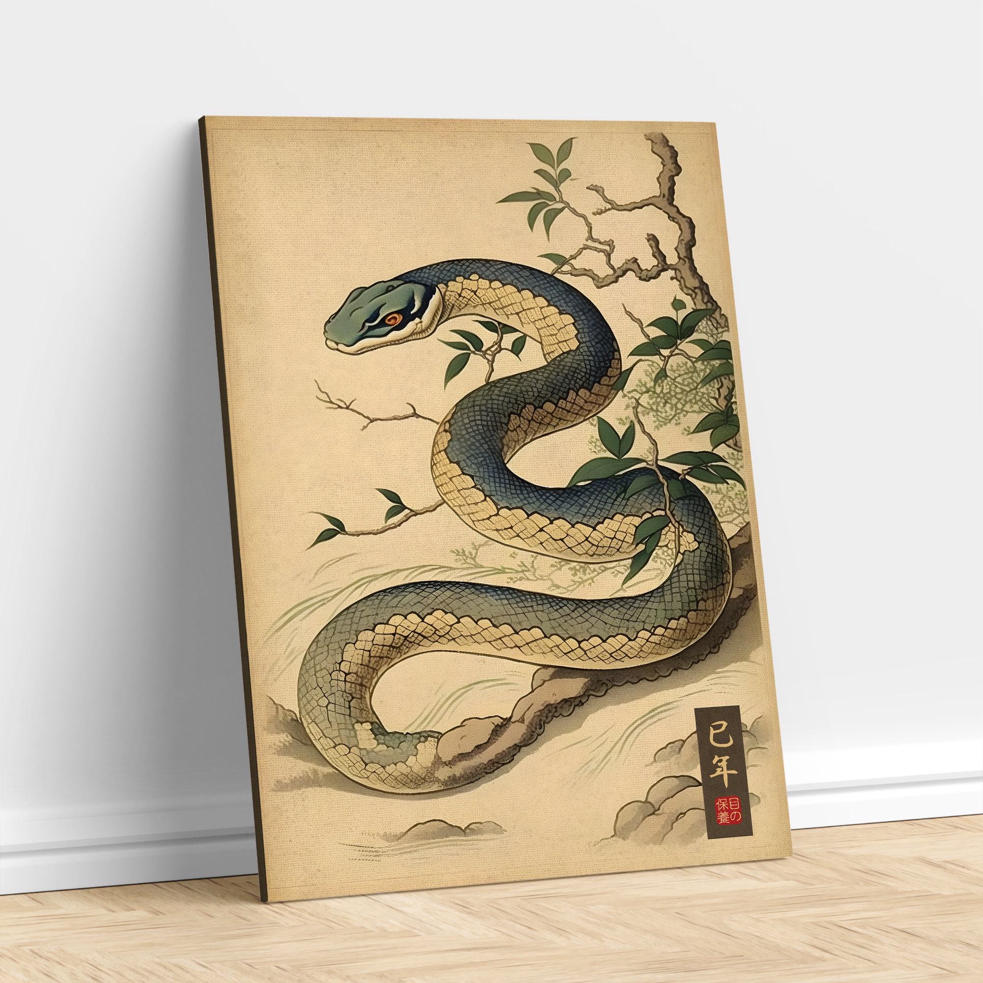 Japanese Snake Drawings