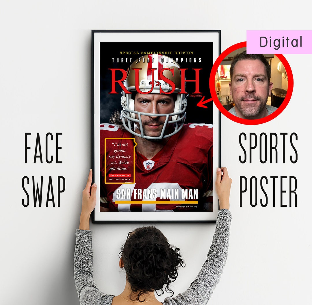 Custom NFL Magazine Cover Poster: A.I. Face Swap (digital Download) - Etsy