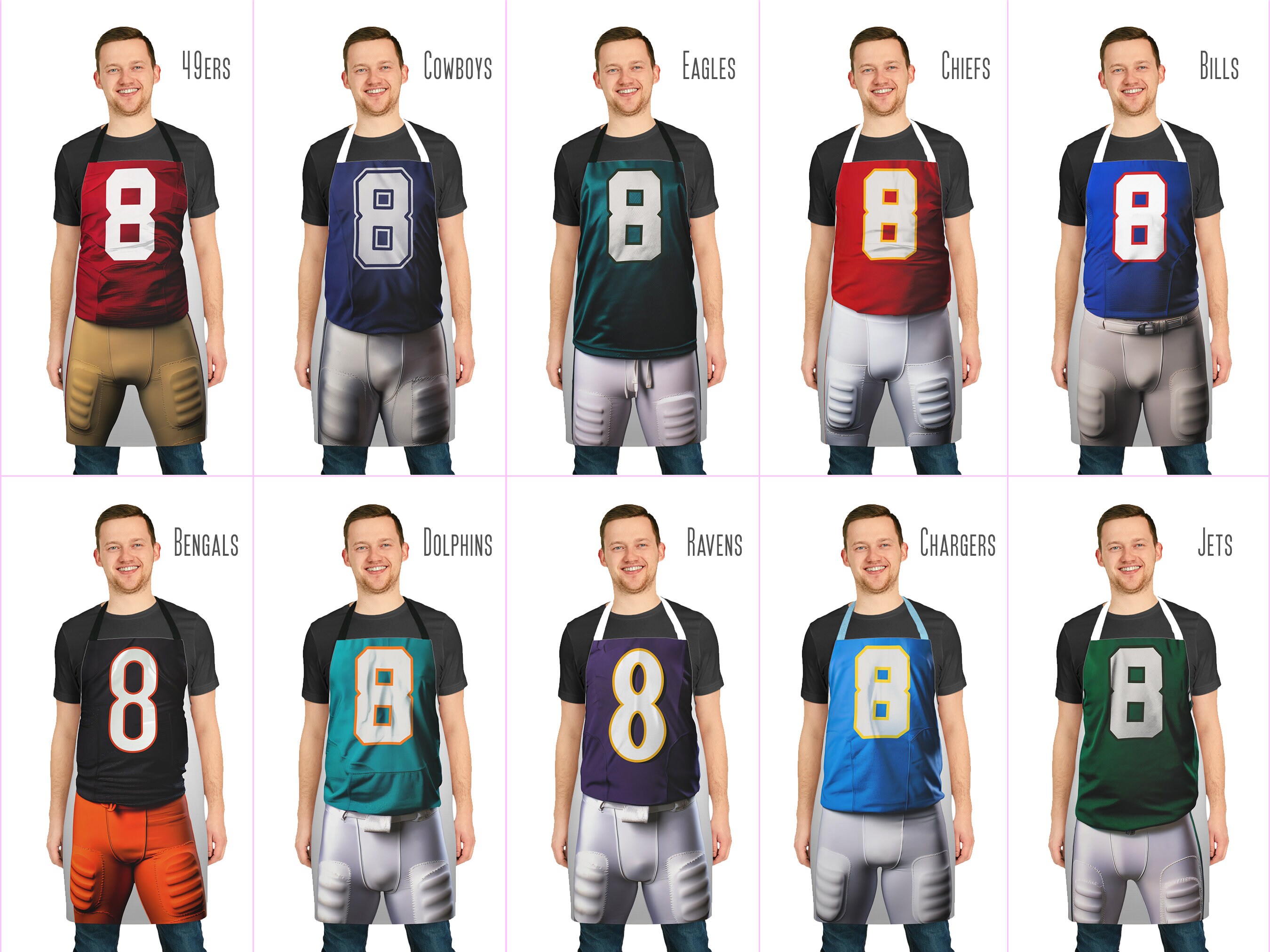 Miami Dolphins BBQ Apron: Personalized Football Gift - Etsy