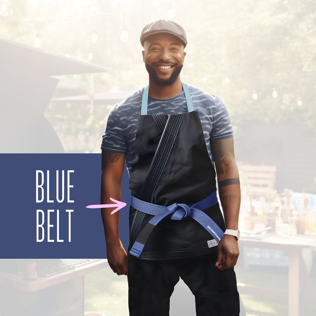 BJJ BBQ Apron – Blue Belt, Jiu-jitsu Graduation Gift - Etsy