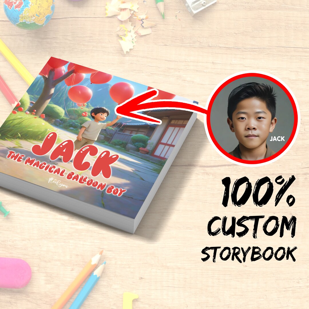 Personalized Kid's Story Book - Custom Character & Title, Hardback ...